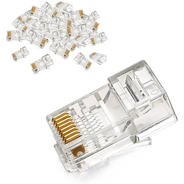 100Pcs UGREEN 60558 Cat6 RJ45 Connector Ethernet Cable Plugs 8P8C Crimp ...