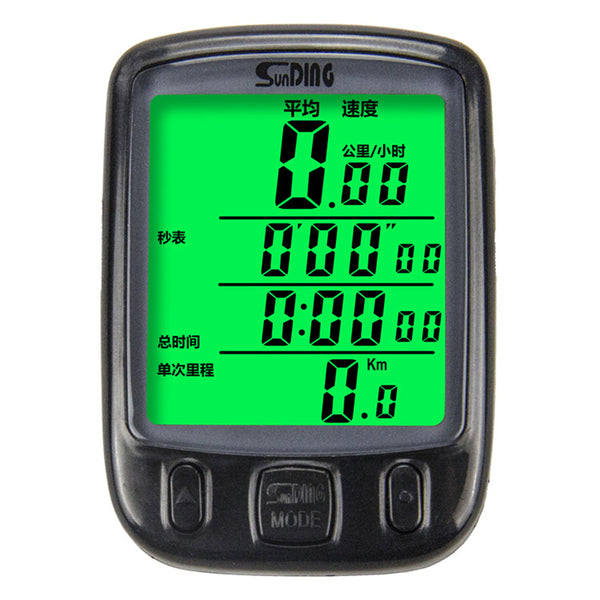 SUNDING Bike Computer Waterproof Wired Cycling Odometer and Speedometer ...