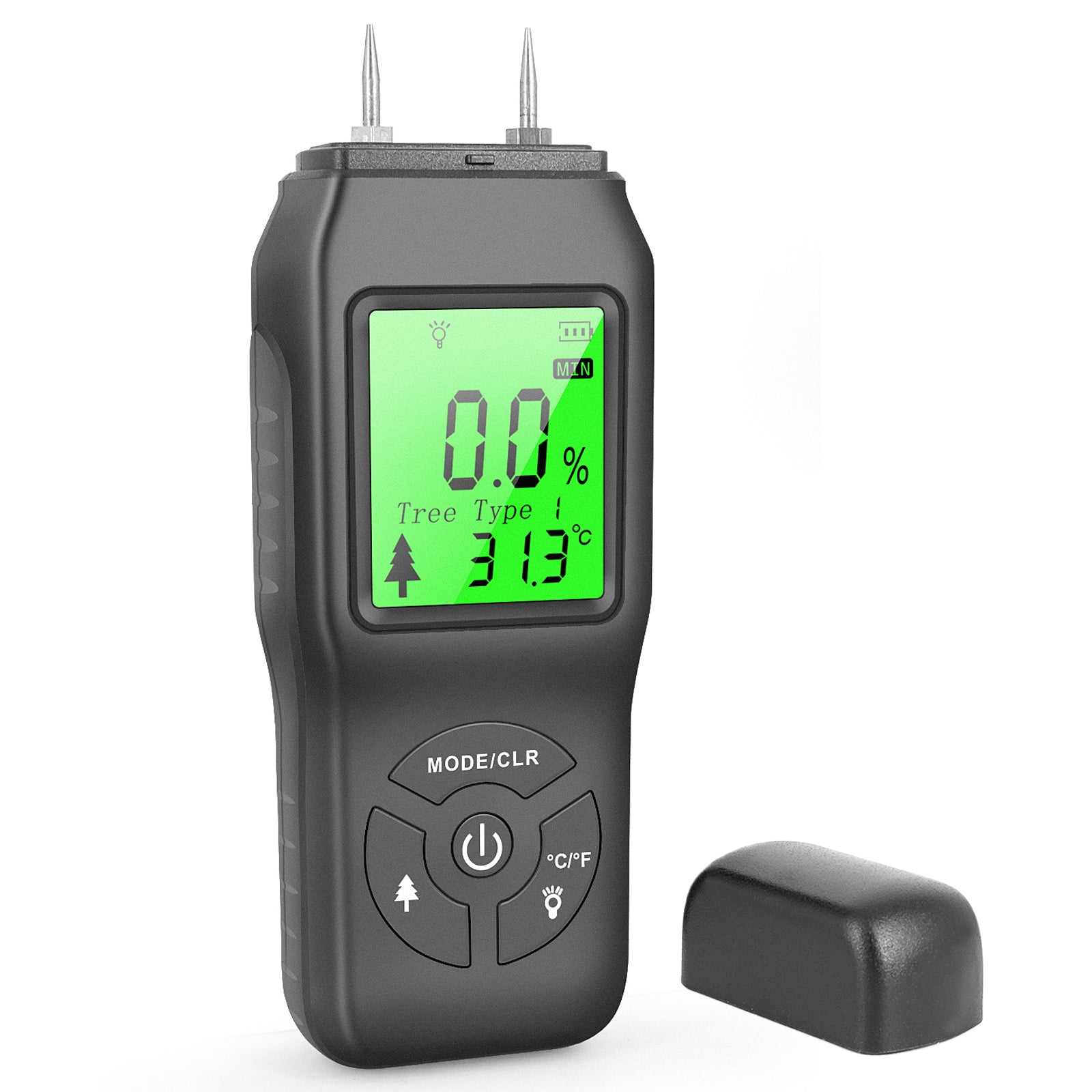 LCD Digital Wood Moisture Meter Hygrometer Humidity Tester for Plywood ...