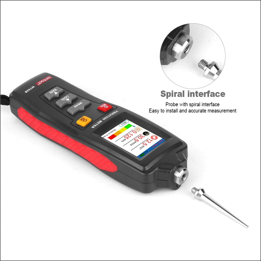RZ WT63B Digital Vibration Meter Handheld Vibration Analyzer Vibration ...