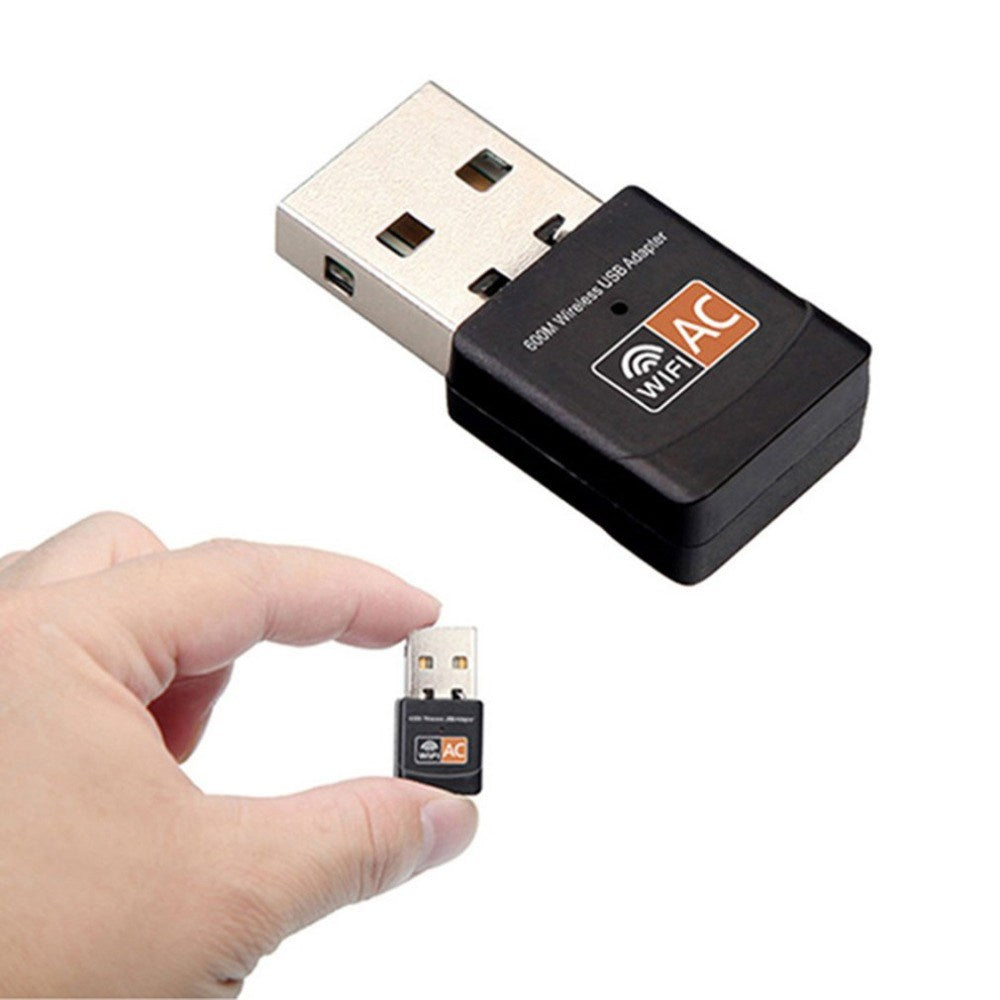 AC 600M Dual Frequency Mini 5G Wireless Network Card External USB Wifi ...