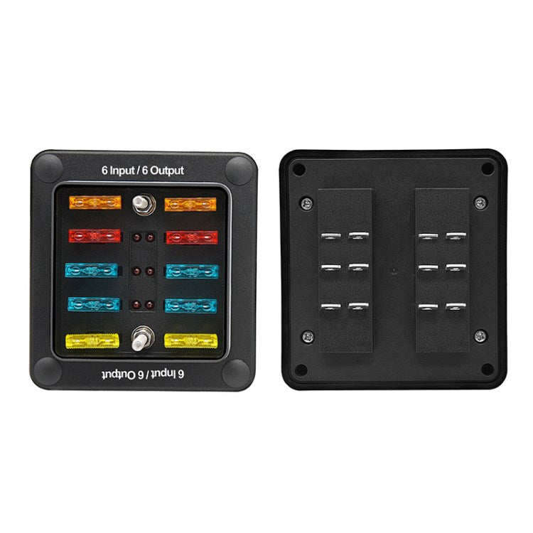 Double 6-Way Waterproof Fuse Box ATC/ATO Fuse Block IP66 Waterproof ...
