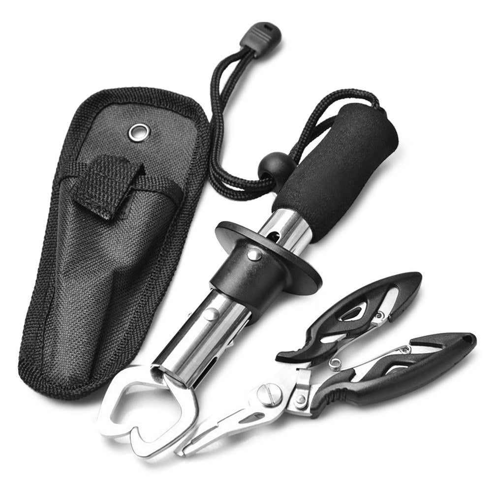 Fish Lip Gripper Set Fish Controller Fishing Grabber with Fishing Plier